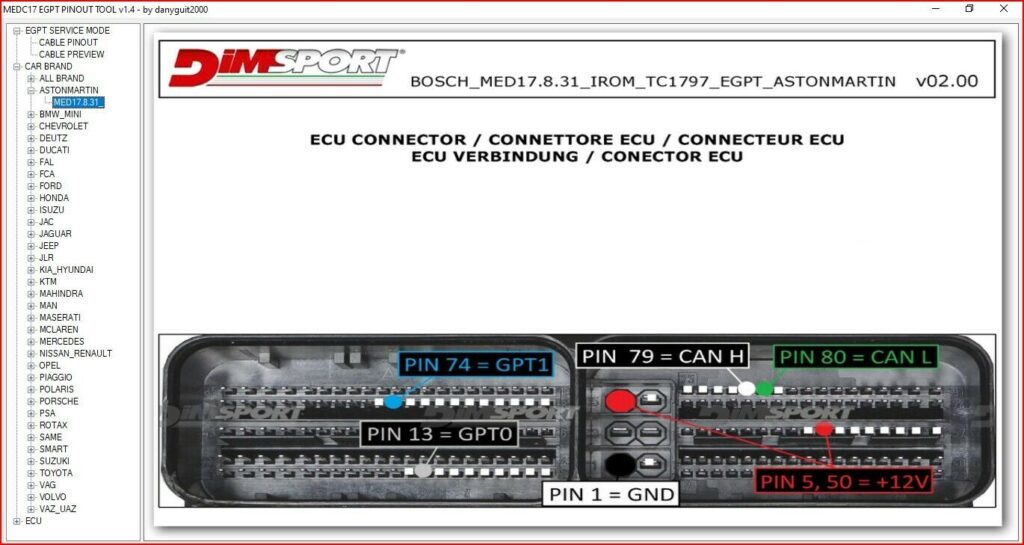 BOSCH MEDC17 ECU PIN OUT SOFTWARE 2021 | GTAauto