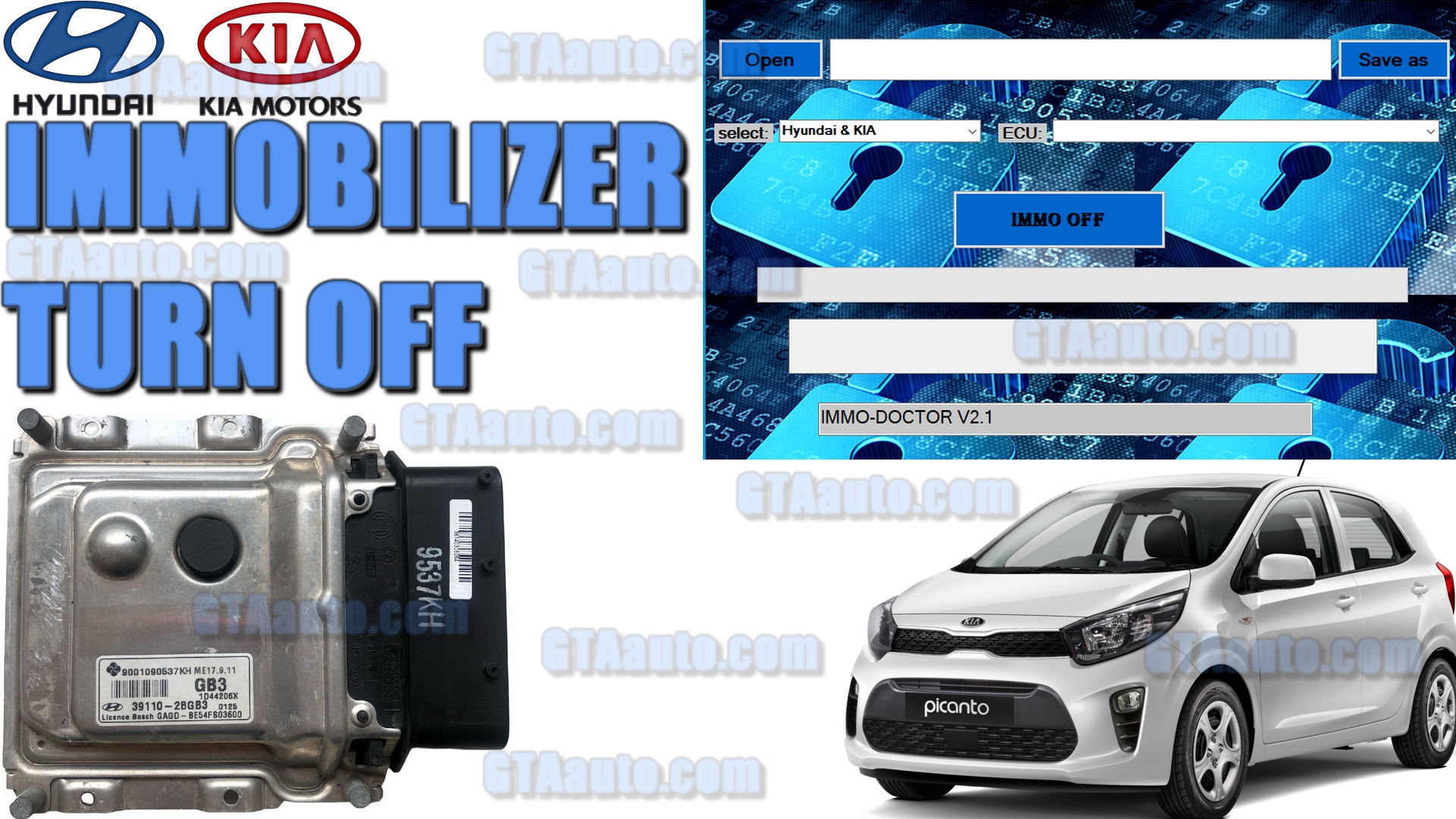 KIA And HYUNDAI System Immobilizer OFF Without Opening ECU