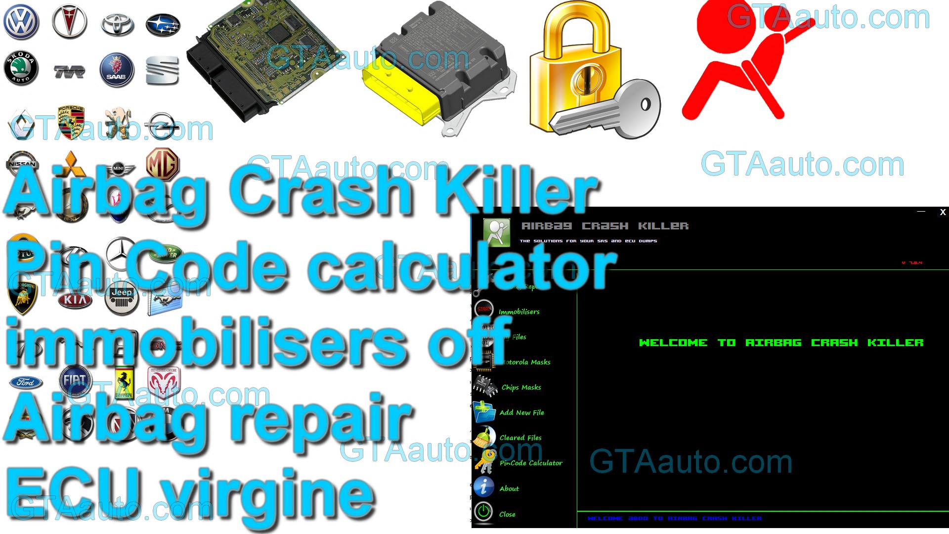 Airbag Crash Killer Software For Airbag SRS ECU Reset